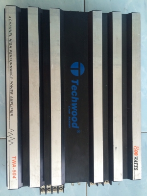 Power Amp TECHWOOD 4CH 800W ขับซับได้ มือ2 - Truck2Hand.com