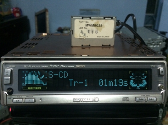 Pioneer DEX-P1 รุ่นท็อป ซิ้งทองแดง ใบ้ CD-RW หน้าจอไฟฟ้าปรับระดับได้ ป ...